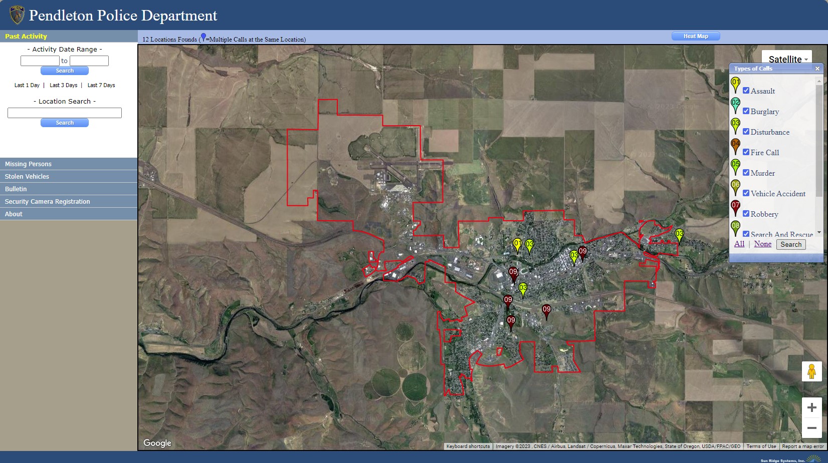 Crime Graphics | Pendleton OR